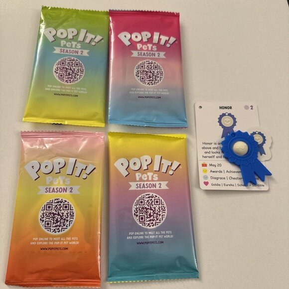 Toys | New Lot Of Pop It Pets Season 2 Set Of 4 Sealed Oc24 | Poshmark